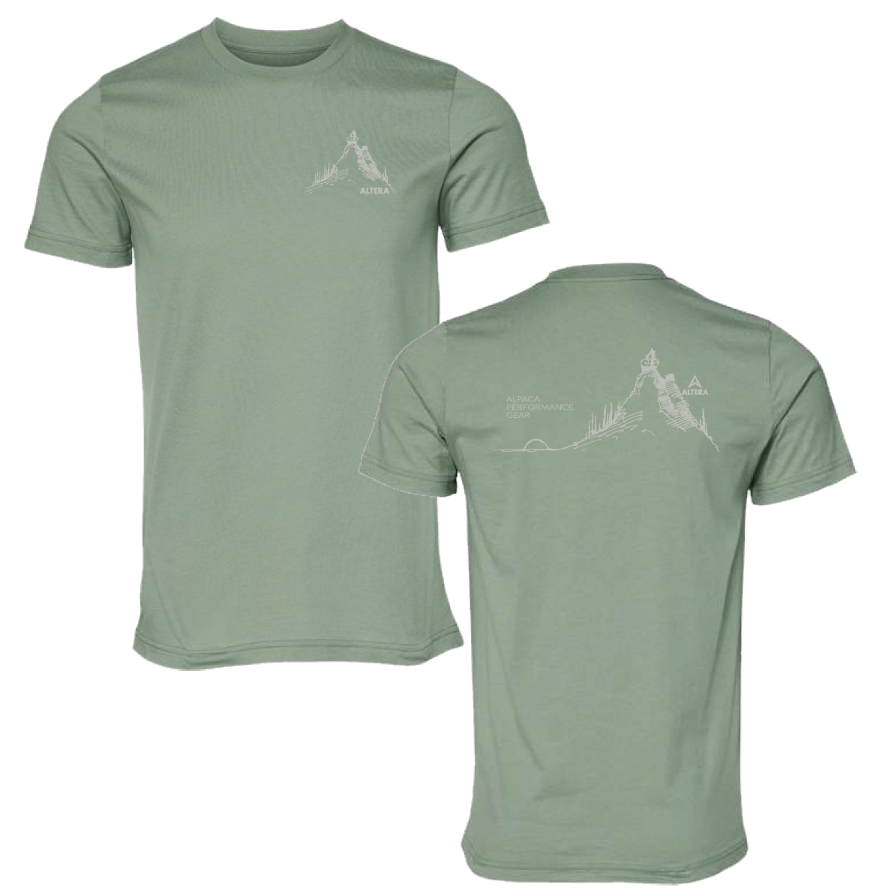 Altera Graphic T-Shirt - Sage Green – Altera Alpaca Store